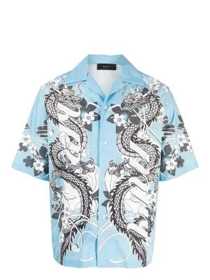 Amiri Graphic-print Cotton Shirt - Multicolour