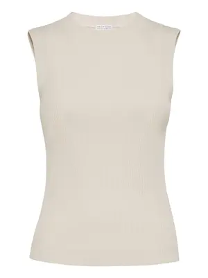 Brunello Cucinelli Monili Chain Tank Top - Neutrals