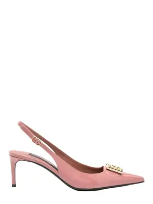 Dolce & Gabbana 65mm Logo-plaque Patent Pumps - Pink