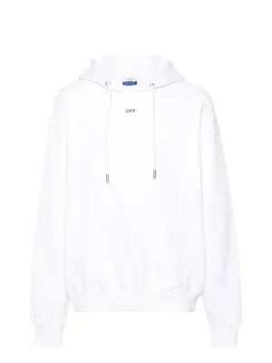 Off-White Logo-print Cotton Sweatshirt - White