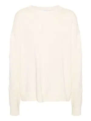 Off-White Diagonal Stripe Jumper - Neutrals