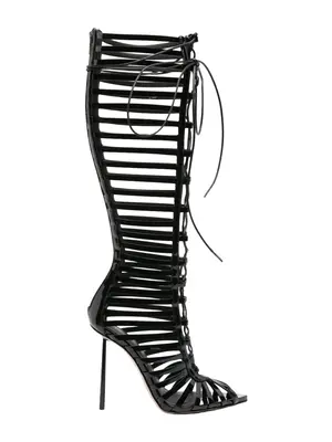 LE SILLA Cage 120mm Knee-high Boots - Black