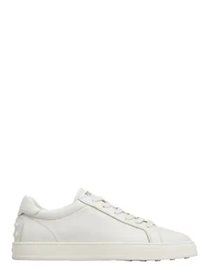 TOD'S Studded Lace-up Sneakers - White