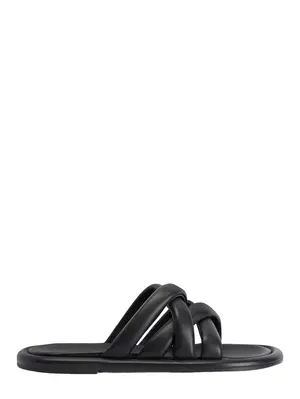 GIUSEPPE ZANOTTI Jacobseen Leather Sandals - Black