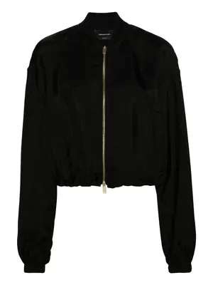 FABIANA FILIPPI Fabiana Filippi Zipped Satin Bomber Jacket