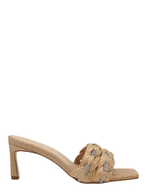 Simkhai Jena 65mm Raffia Sandals - Brown