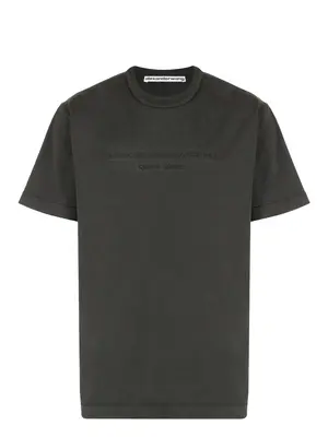 Alexander Wang Logo-embossed T-shirt - Grey