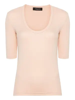 Fabiana Filippi Beaded Trim Top - Pink
