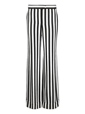 MOSCHINO Moschino Striped Satin Palazzo Pants