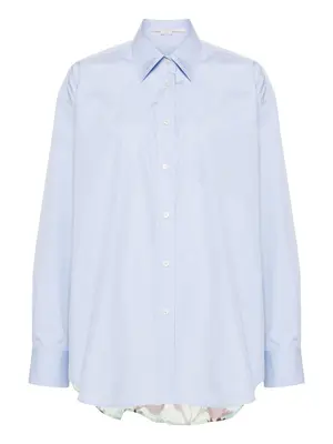 Stella McCartney Panelled Floral Shirt - Blue