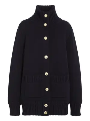 BARRIE Barrie Buttoned Cashmere-Blend Cardigan