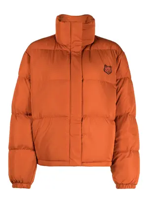 Maison Kitsuné Logo-embroidered Padded Jacket - Orange