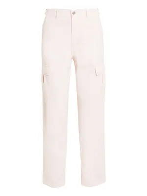 EB DENIM Cotton-twill Cargo Pants - Pastel Pink