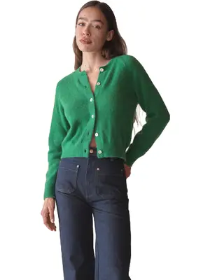 DÔEN DOEN Petra Cardigan Evergreen