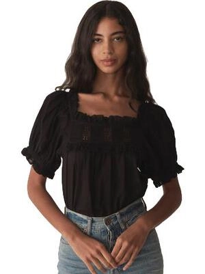 DÔEN DOEN Frances Blouse Black