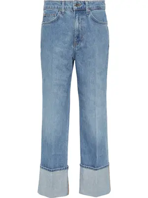 Veronica Beard Dylan High-rise Straight Jeans - Blue