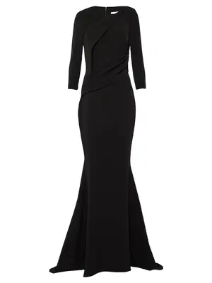 Safiyaa Pollina Gown - Black