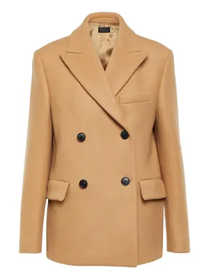 NILI LOTAN Vianney Virgin Wool Peacoat - Beige