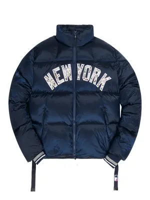 Kith For Major League Baseball New York Yankees Midi Puffer Jacket - Blue