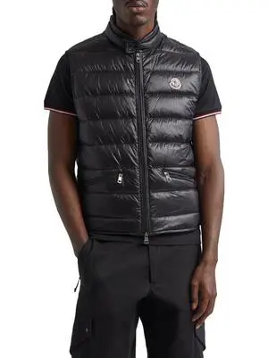 Moncler Gui Down Puffer Vest - Black/ Black