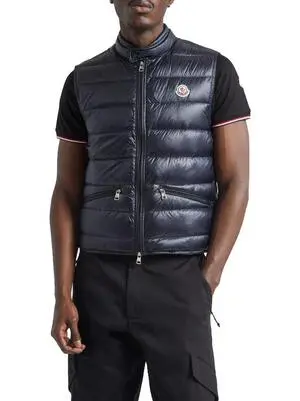 Moncler Gui Down Puffer Vest - Blue
