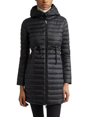 Moncler Barbel Hooded Quilted Down Parka - Black/ Black