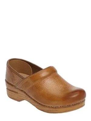 Dansko Professional Clog Honey Distressed Leather