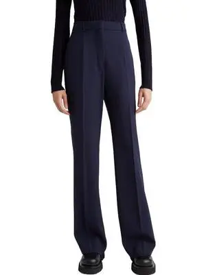 Max Mara Agami Virgin Wool Pants - Navy