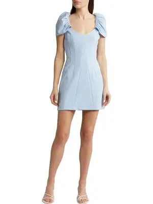French Connection French Connection Whisper Flutter Sleeve Mini Dress 89-cashmere Blue