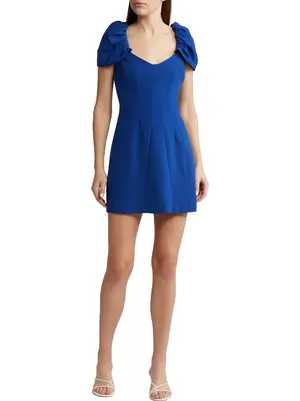French Connection French Connection Whisper Flutter Sleeve Mini Dress Cobalt