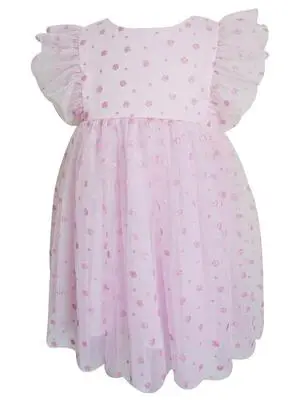 POPATU Shimmer Dot Tulle Dress - Pink