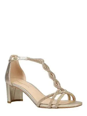 Pelle Moda Vae T-strap Sandal - Platinum Gold