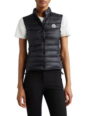 Moncler Liane Quilted Down Puffer Vest - Black