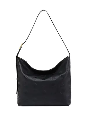 Mcm Aren Hobo Bag - Black