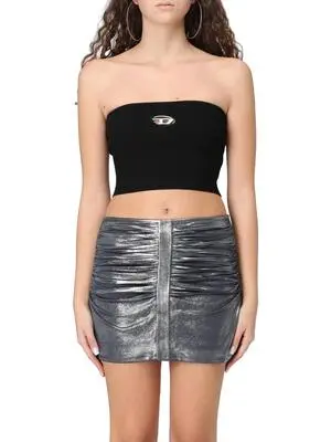 DIESEL® Ribbed Bandeau Top - Black