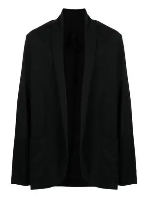 Transit Narrow Notch-lapel Cotton Blazer - Black