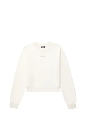 JACQUEMUS Logo-Appliqué Cotton Sweatshirt