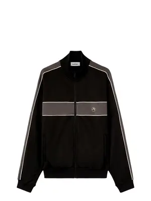 AMBUSH High-neck Striped Track Jacket - Black