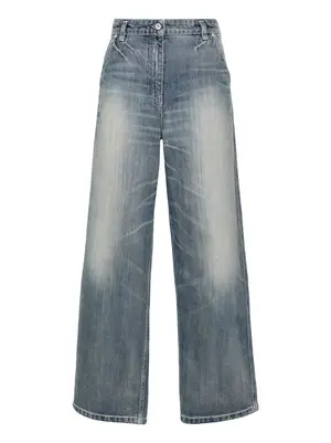 Kenzo Low-rise Wide-leg Jeans - Blue