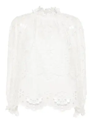 Zimmermann Lexi Broderie-anglaise Blouse - White