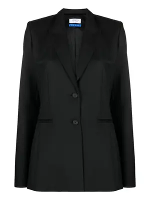 Off-White Peak-lapels Single-breasted Blazer - Black