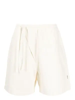 MAHARISHI Off-centre Drawstring Bermuda Shorts - Neutrals