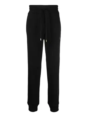 Versace Logo-patch Cotton Track Pants - Black