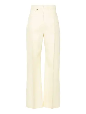 Jacquemus Le Pantalon Sauge Flared Trousers - Yellow