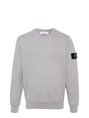 Stone Island 63051 Compass Cotton Sweatshirt - Grey