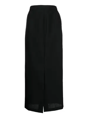 ENFOLD High-waisted Wool Maxi Skirt - Black