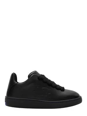 Burberry Leather Box Sneakers - Black