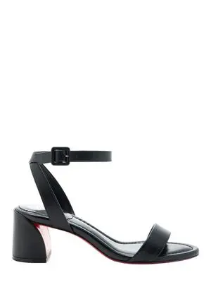 CHRISTIAN LOUBOUTIN Miss Sabina 55mm Leather Sandals - Black