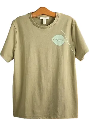 TERRAIN Leaf Cotton T-shirt - Green