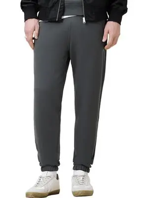 ALLSAINTS Raven Cuffed Slim Fit Ramskull Sweatpants - Grey